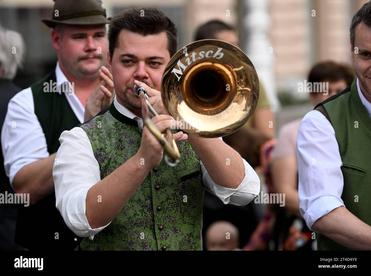 Zagreb, Croatia. 30th Oct, 2023. Music and dance groups from Styria ...