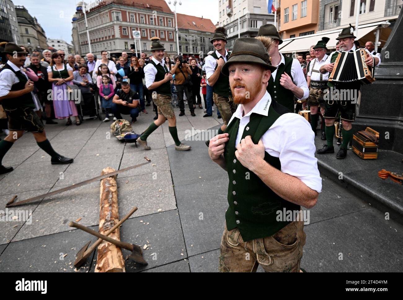Zagreb, Croatia. 30th Oct, 2023. Music and dance groups from Styria ...