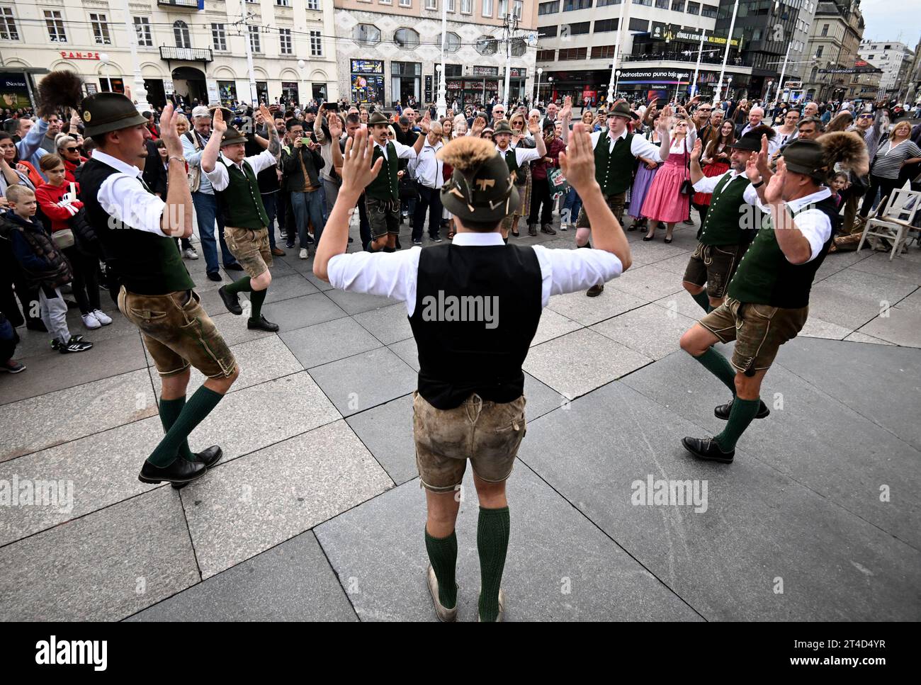 Zagreb, Croatia. 30th Oct, 2023. Music and dance groups from Styria ...