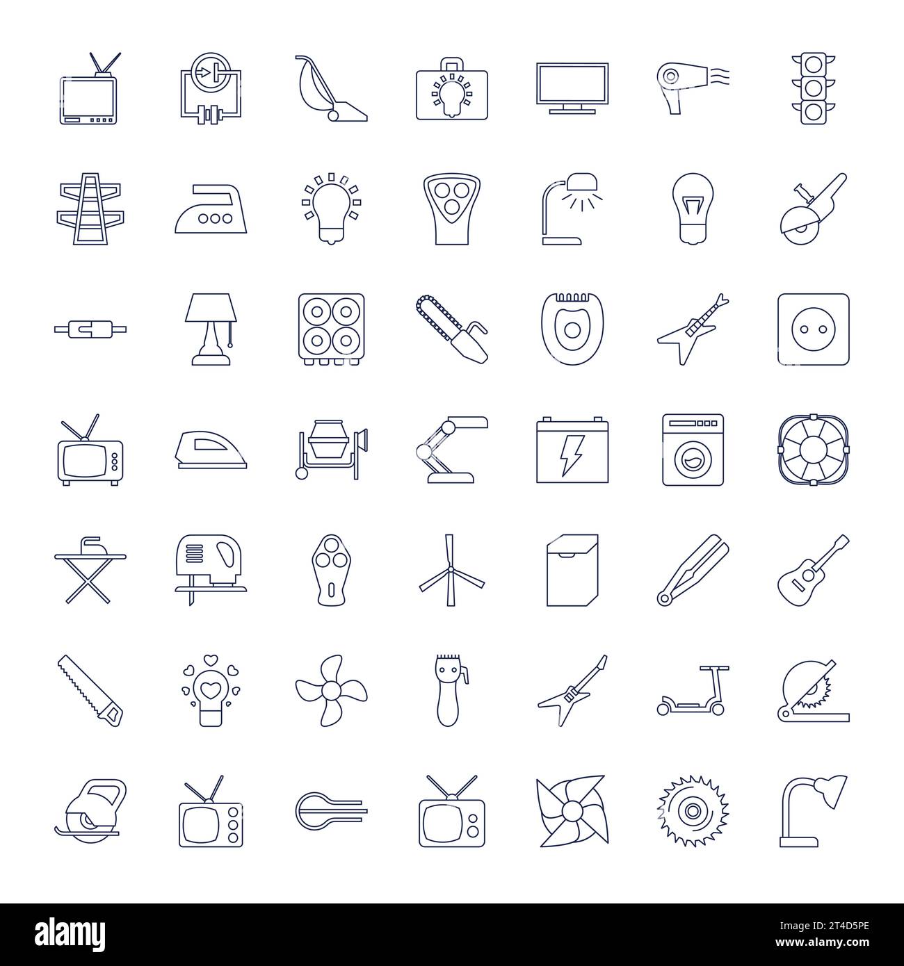 Electric icons Royalty Free Vector Image Stock Vector Image & Art - Alamy