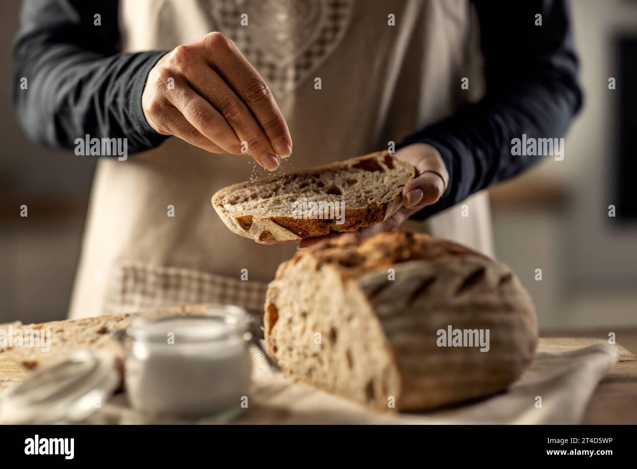 Close up view hand cook hi-res stock photography and images - Alamy