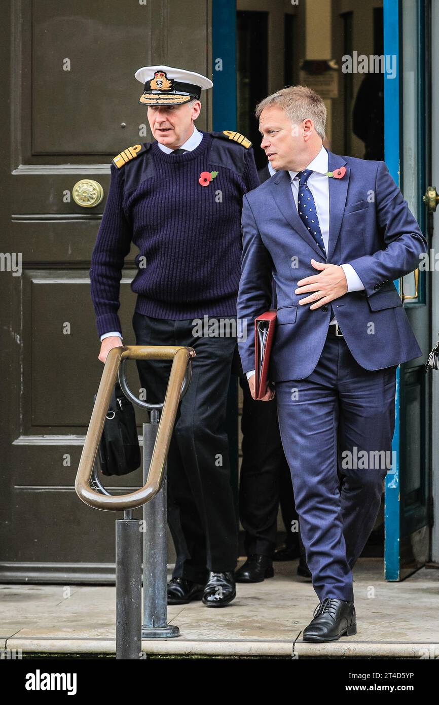 London, UK. 30th Oct, 2023. Grant Shapps, MP, Secretary of State for ...