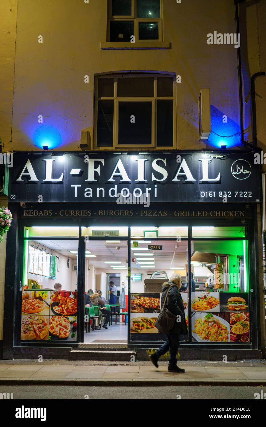 Tandoori take away food shop in the Northern quarter of Manchester ...