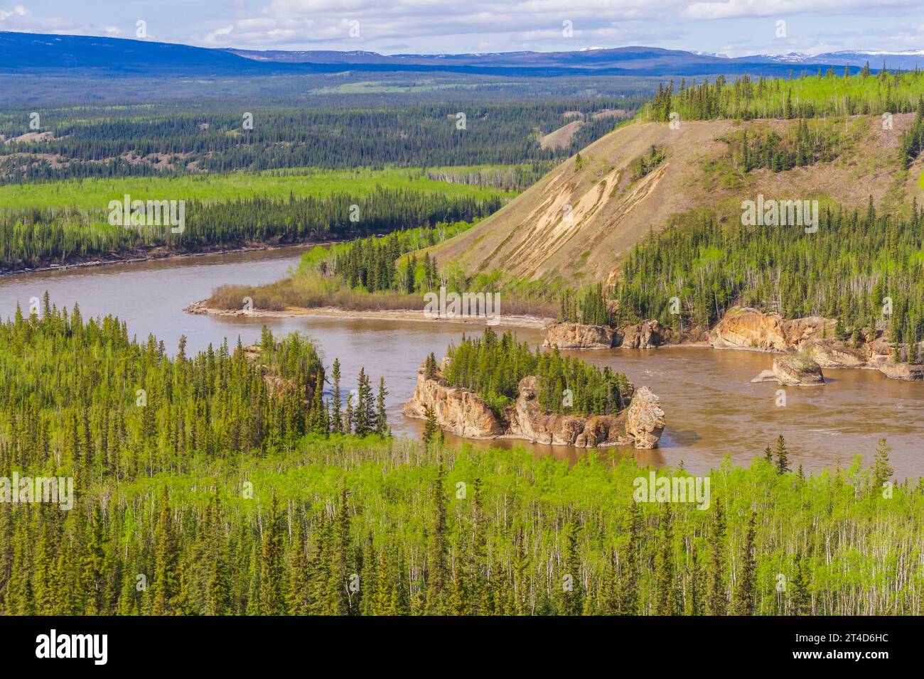 Five Finger Rapids on the Yukon River, a famous obstacle for Paddle ...