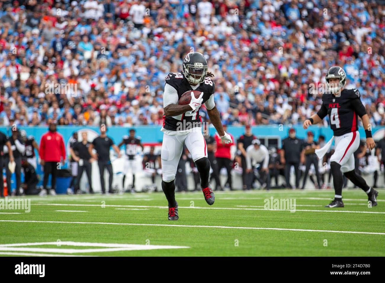 Nashville, USA. 29th Oct, 2023. Atlanta Falcons running back ...