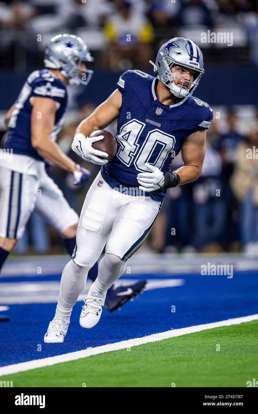 Dallas Cowboys running back Hunter Luepke (40) is seen before an NFL ...