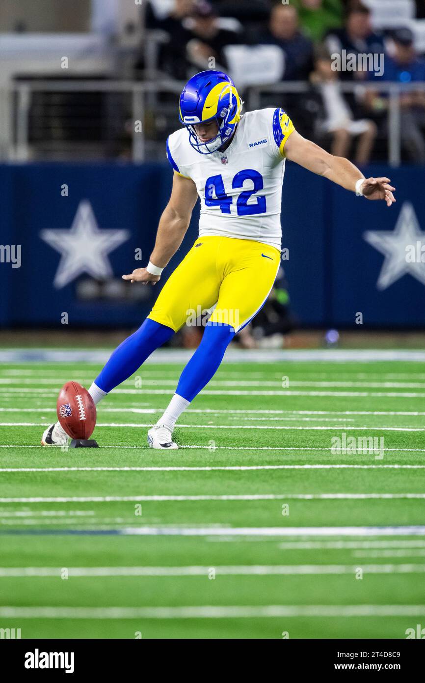 Los Angeles Rams punter Ethan Evans (42) is seen during an NFL football ...