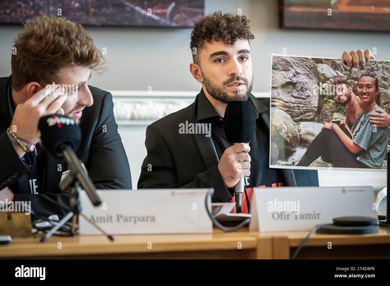 Copenhagen, Denmark. 30th Oct, 2023. Amit Parpara (L) and Ofir Tamir ...