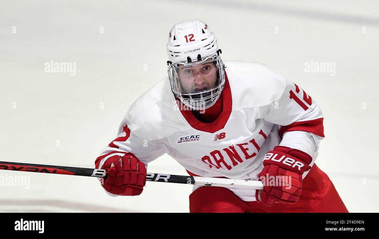 Cornell defenseman Tim Rego (12) skates during the third period of an ...