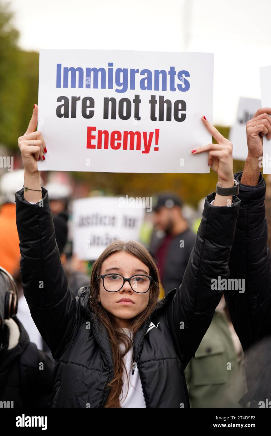 Members of the Brazilian community gather march through the centre of ...