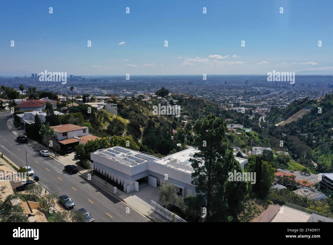 Drone view showing house on Mount Olympus neighbourhood. Oceanus House ...