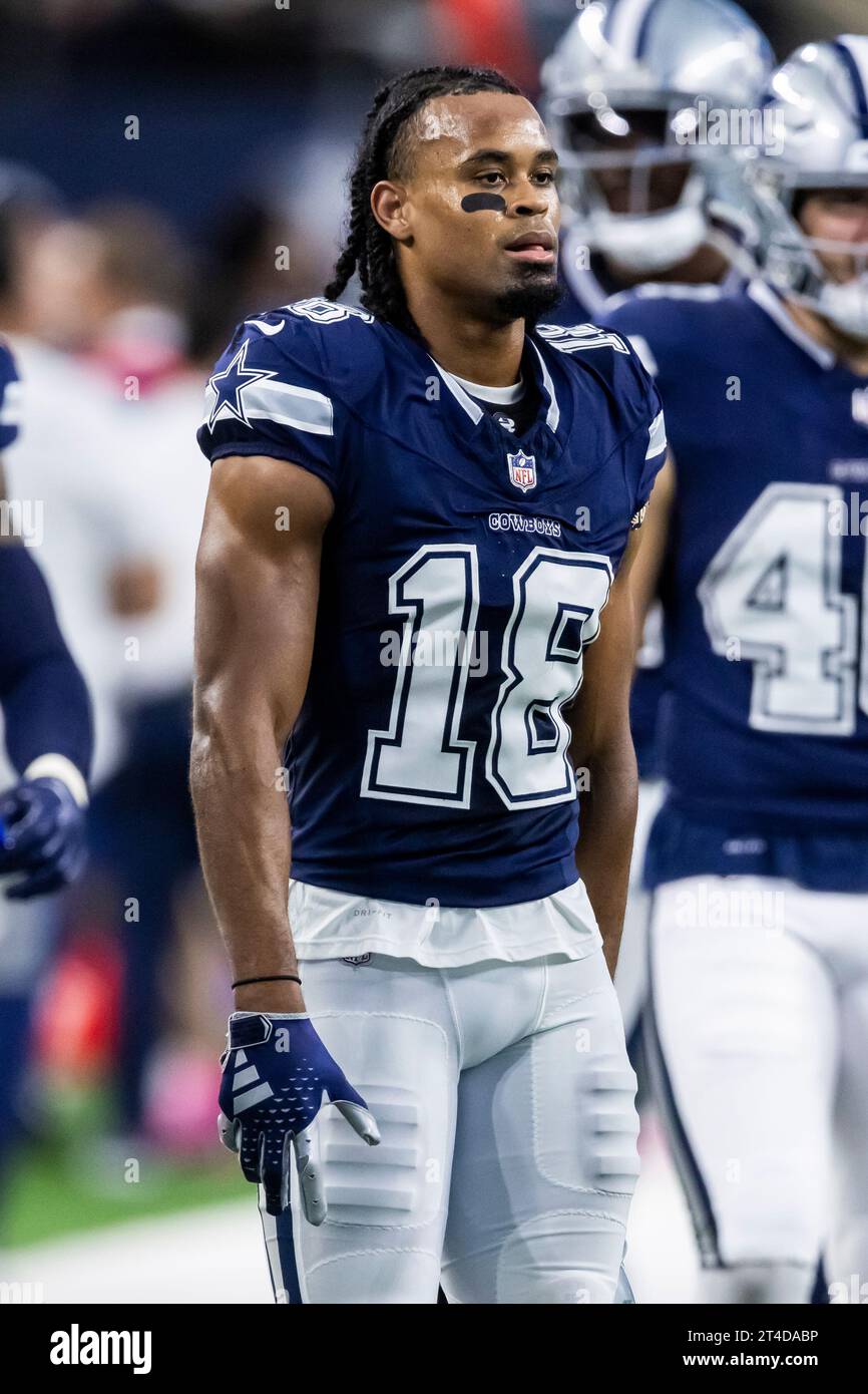 Dallas Cowboys wide receiver Jalen Tolbert (18) is seen during an NFL ...