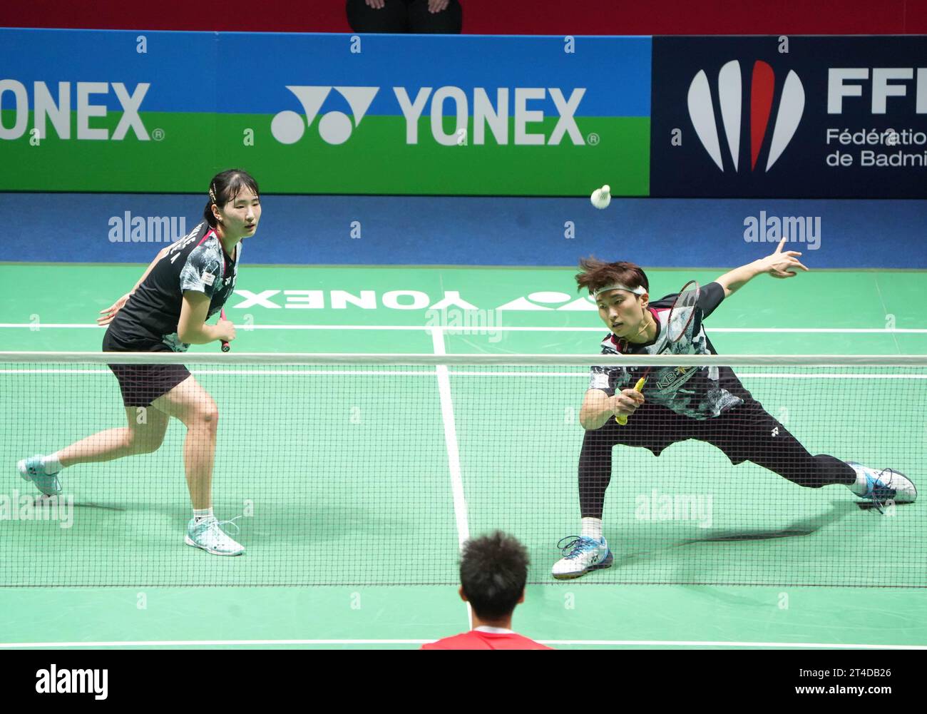 Kim Won Ho and Jeong Na Eun of Korea 1/2 FINALE DOUBLE MIXTE during the Yonex Internationaux de ...