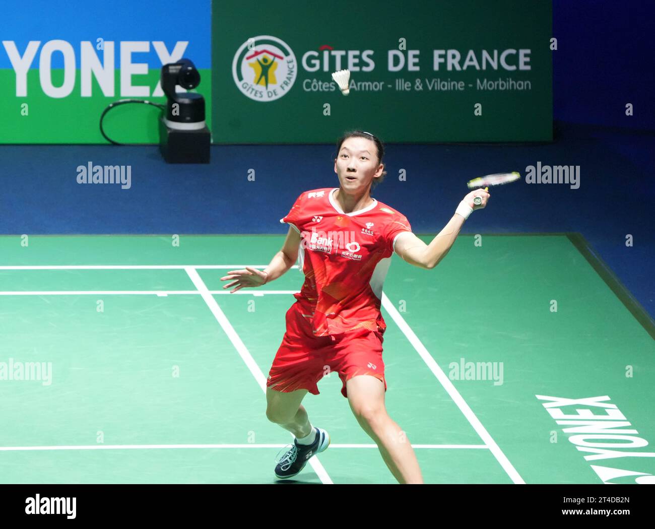 Wei Ya Xin of China 1/2 FINALE DOUBLE MIXTE during the Yonex Internationaux de France 2023 ...