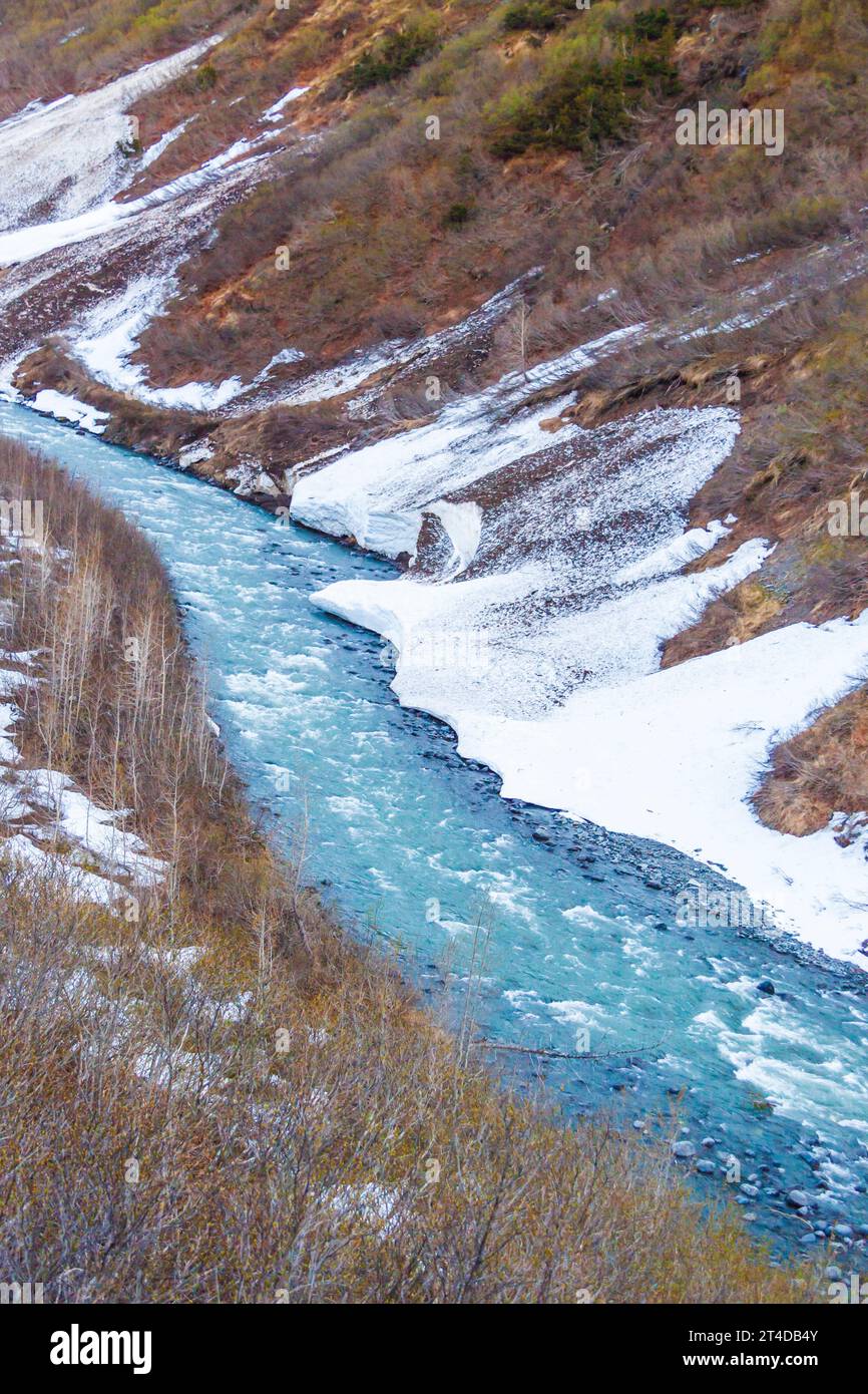 Creeks and rivers are fed by melting snow and glaciers in the Kenai ...