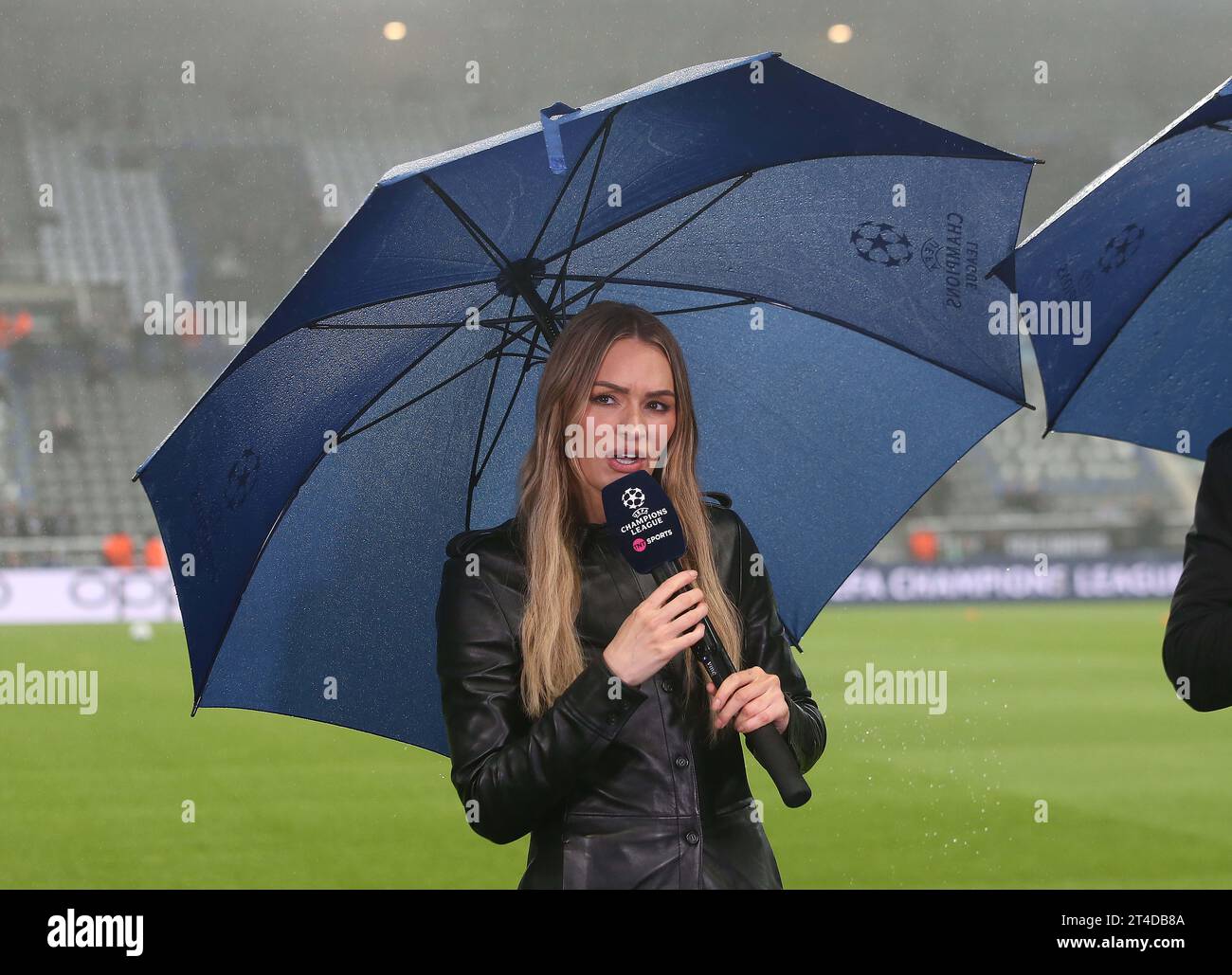 TV Presenter Laura Woods for TNT Sports. - Newcastle United v Borussia ...