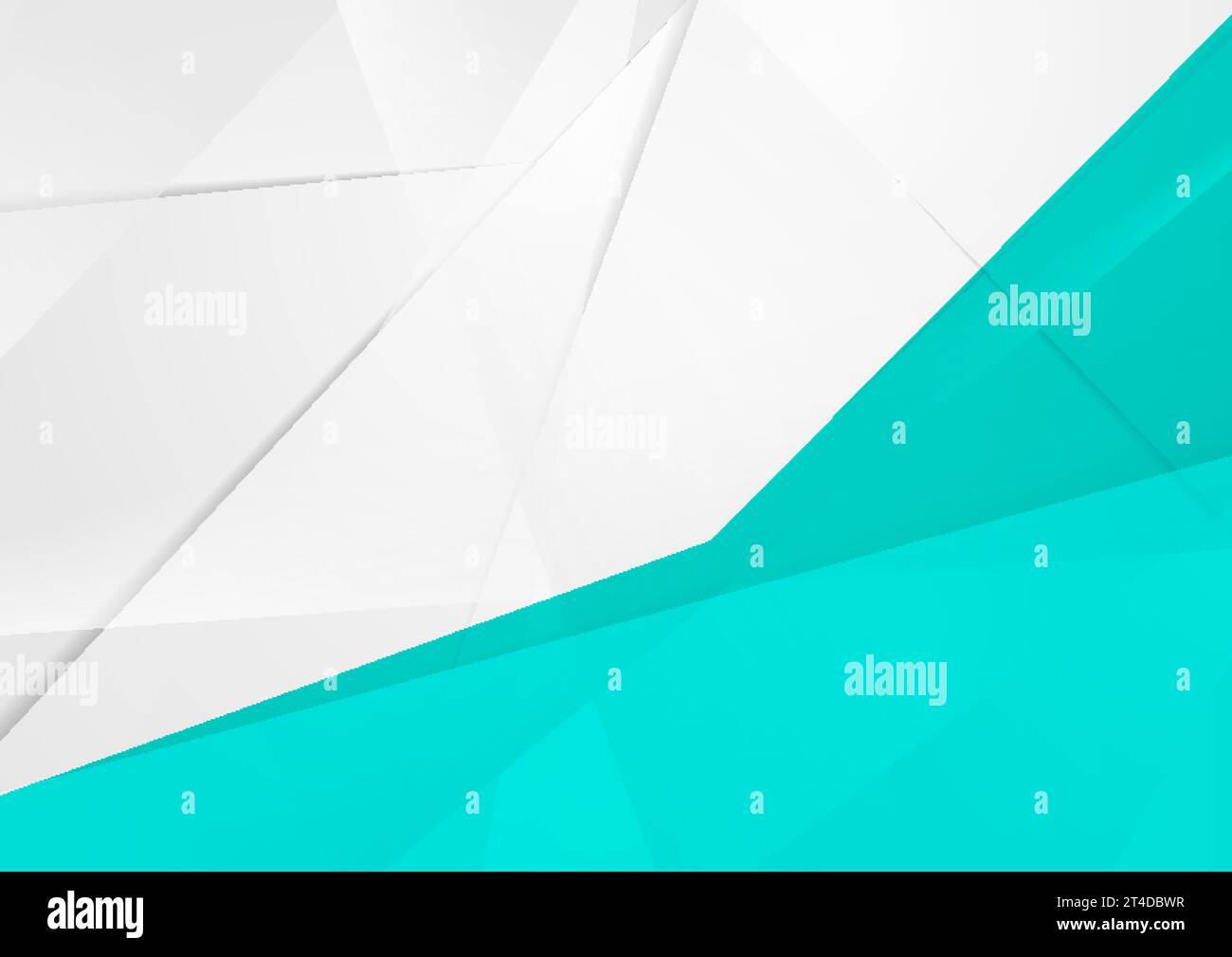 Grey and cyan abstract low poly geometric background. Vector digital ...