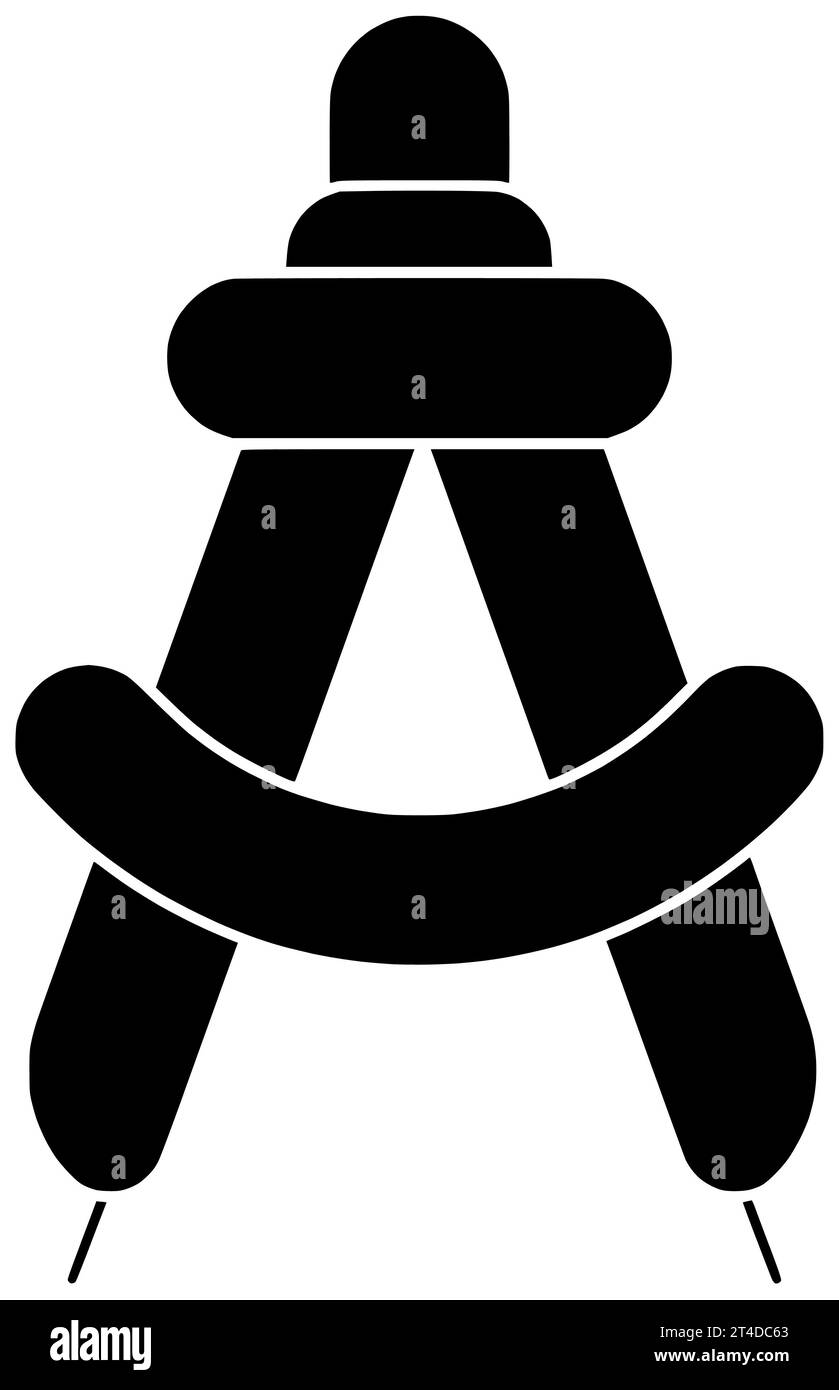 Caliper tool icon black Black and White Stock Photos & Images - Alamy