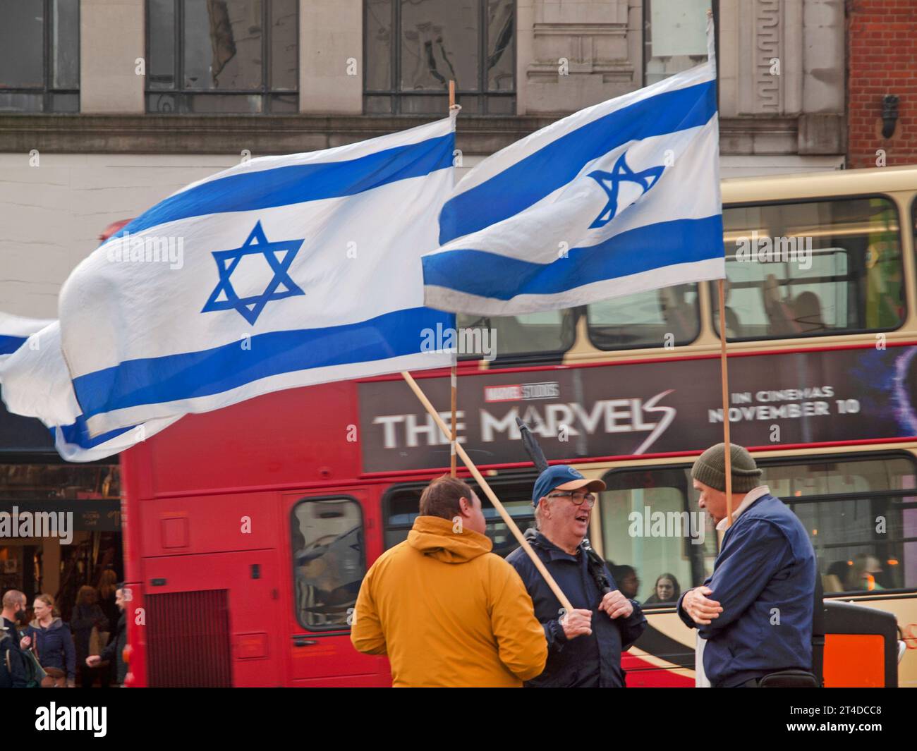 A rally in support of Israel, in central Brighton, England Stock Photo ...