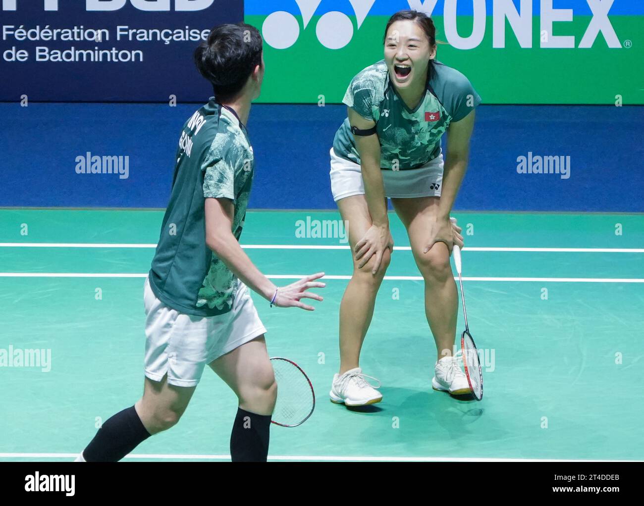 Tang Chun Man and Tse Ying Suet of, Hong Kong. , . Super 750 Badminton ...