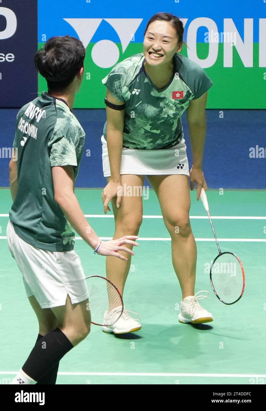 Tang Chun Man and Tse Ying Suet of, Hong Kong. , . Super 750 Badminton ...