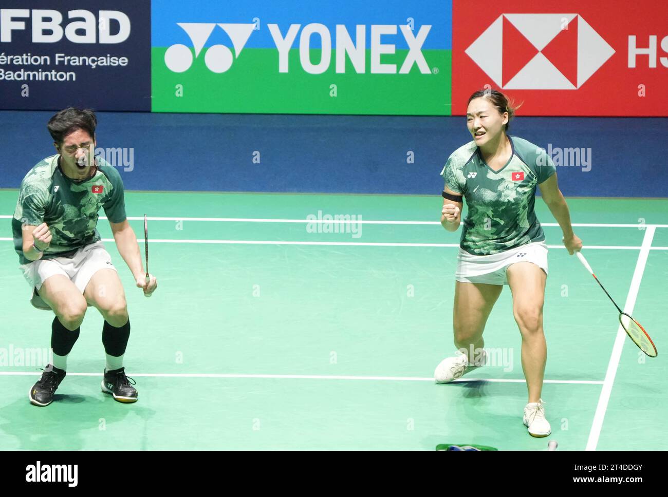 Tang Chun Man and Tse Ying Suet of, Hong Kong. , . Super 750 Badminton ...