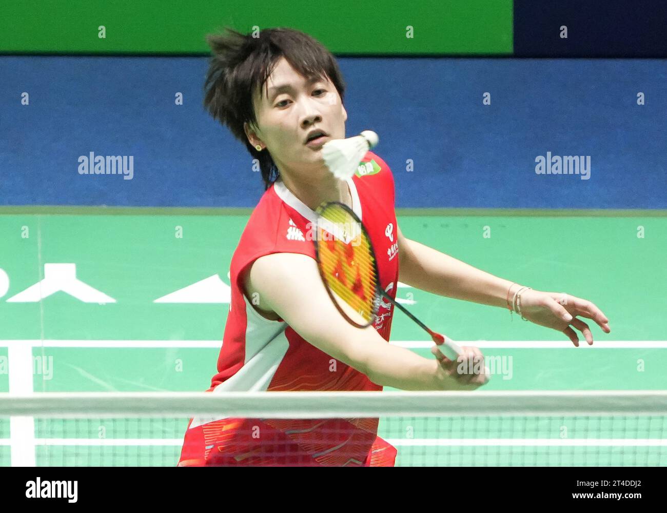 Chen Yu Fei of, China. , . Super 750 Badminton HSBC BWF World Tour on October 27, 2023 at Glaz ...
