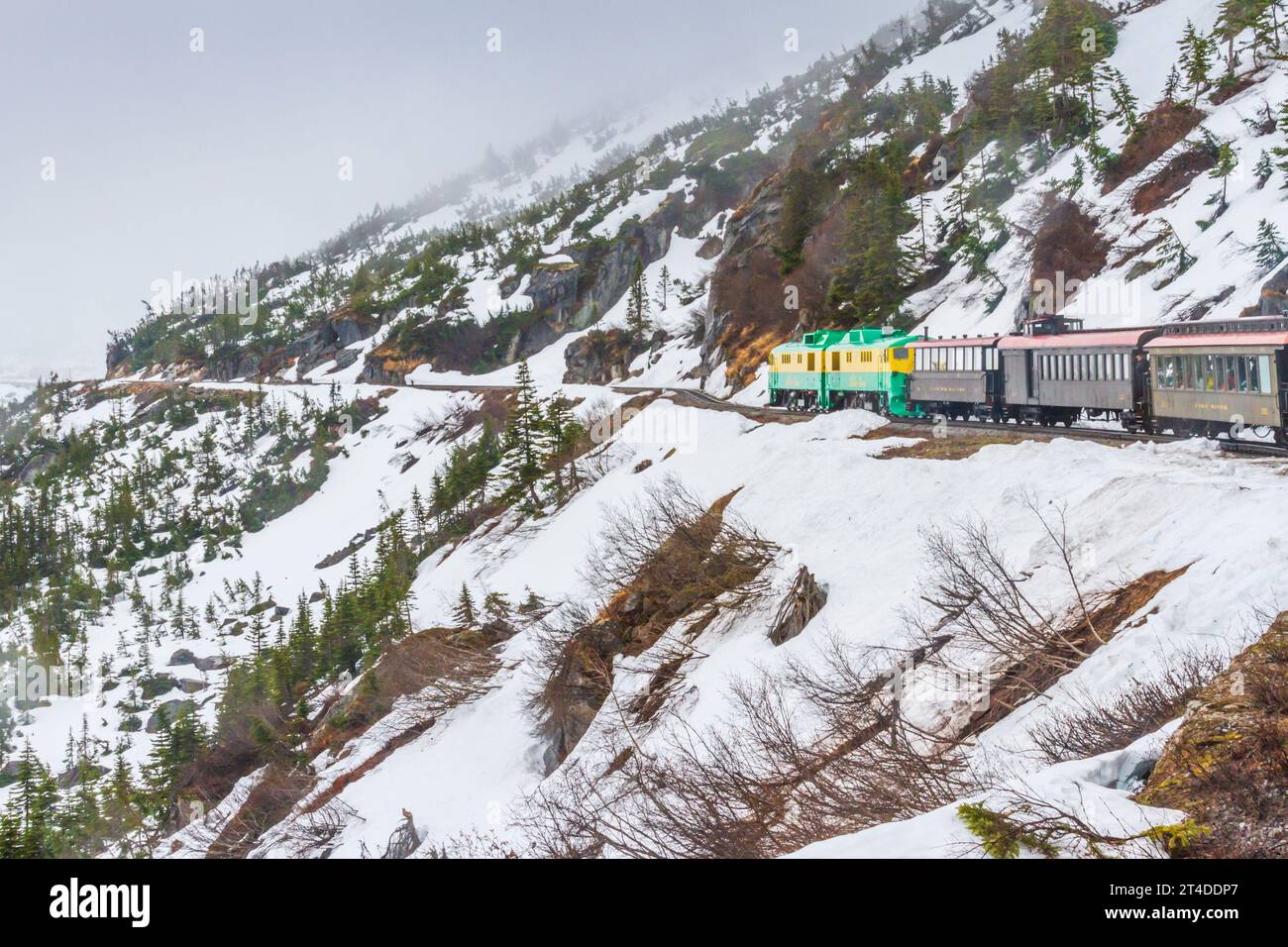 White Pass and Yukon Route (WP&YR) Railroad train ride from Skagway ...
