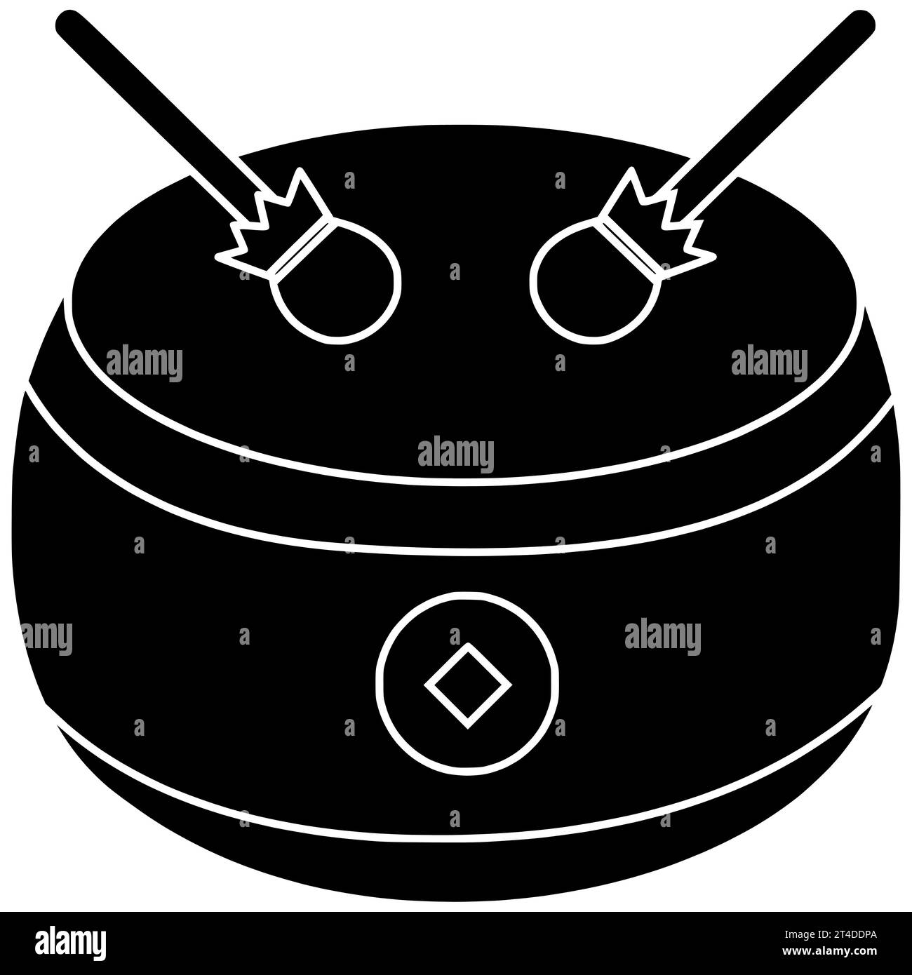 play black bongo silhouette carnival illustration tribal icon goblet ...