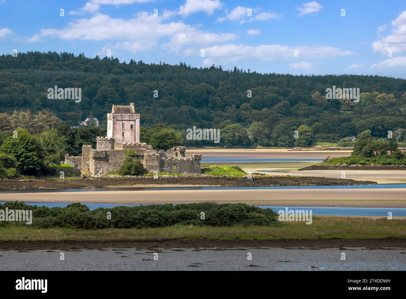 Doe Castle is a 15th-century tower house perched on a peninsula in ...