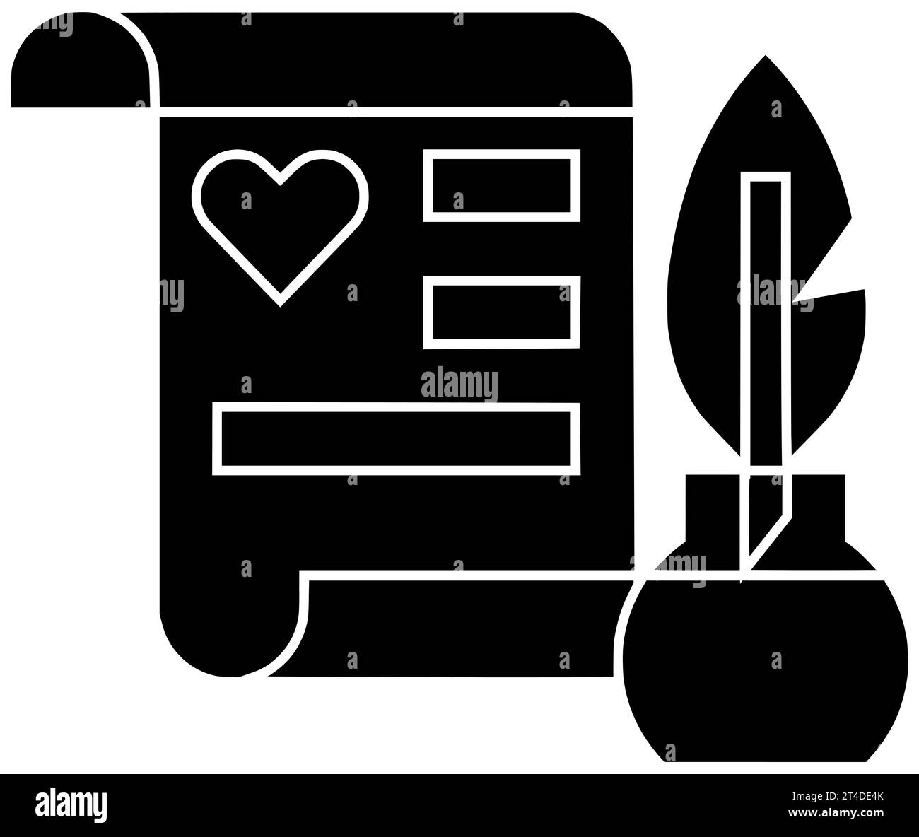 letter black pencil silhouette paper illustration education icon write ...