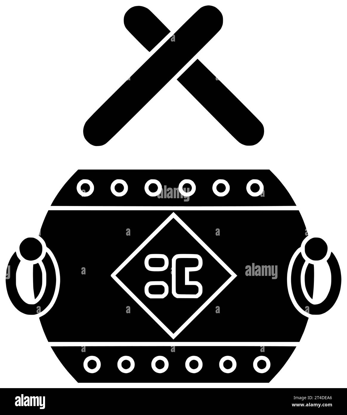 play black bongo silhouette carnival illustration tribal icon goblet ...