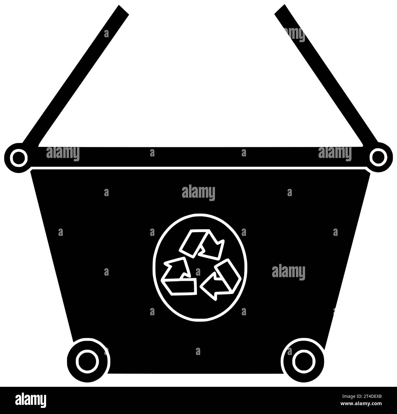 trash black garbage silhouette waste illustration rubbish icon plastic ...