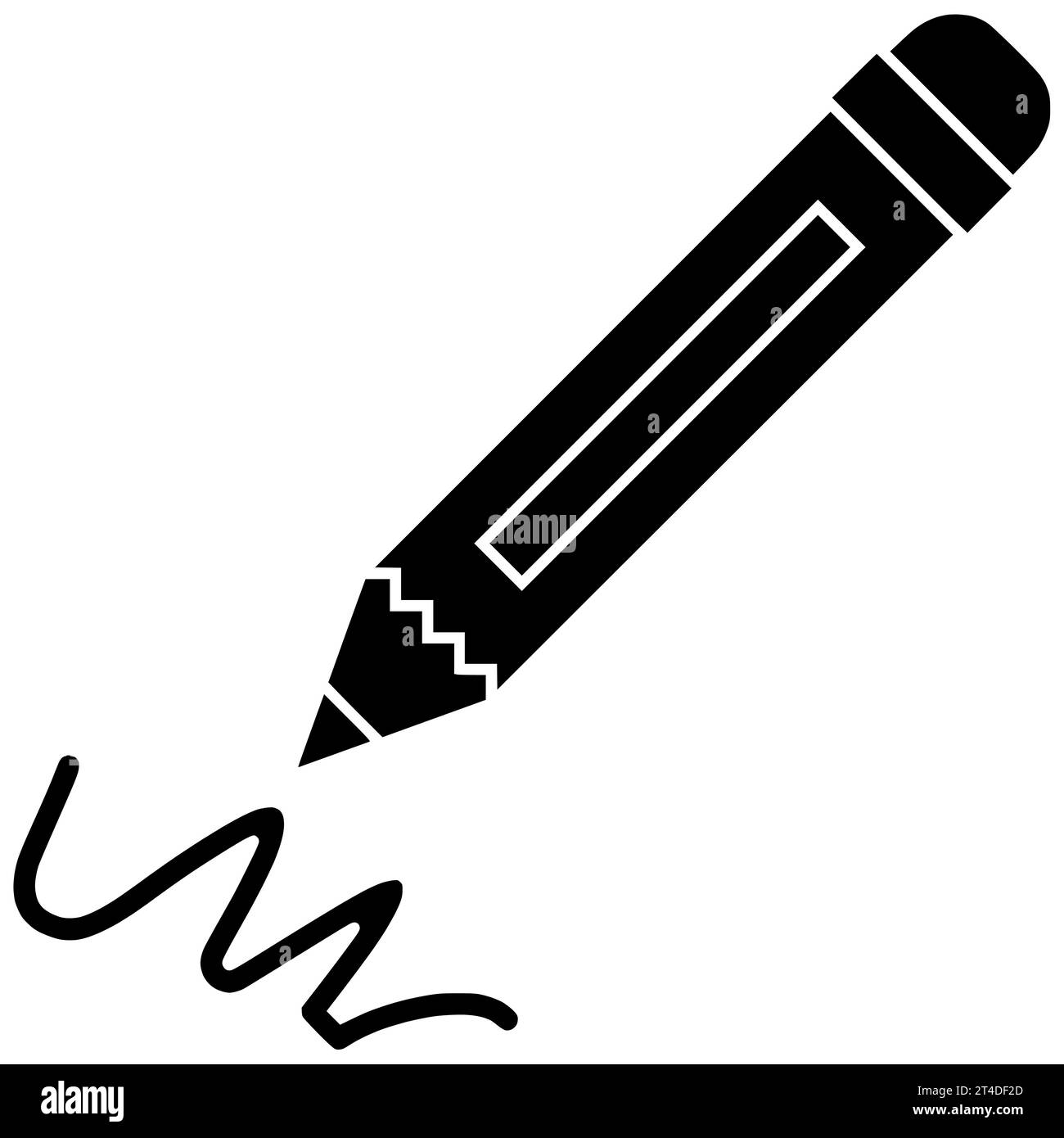 letter black pencil silhouette paper illustration education icon write ...