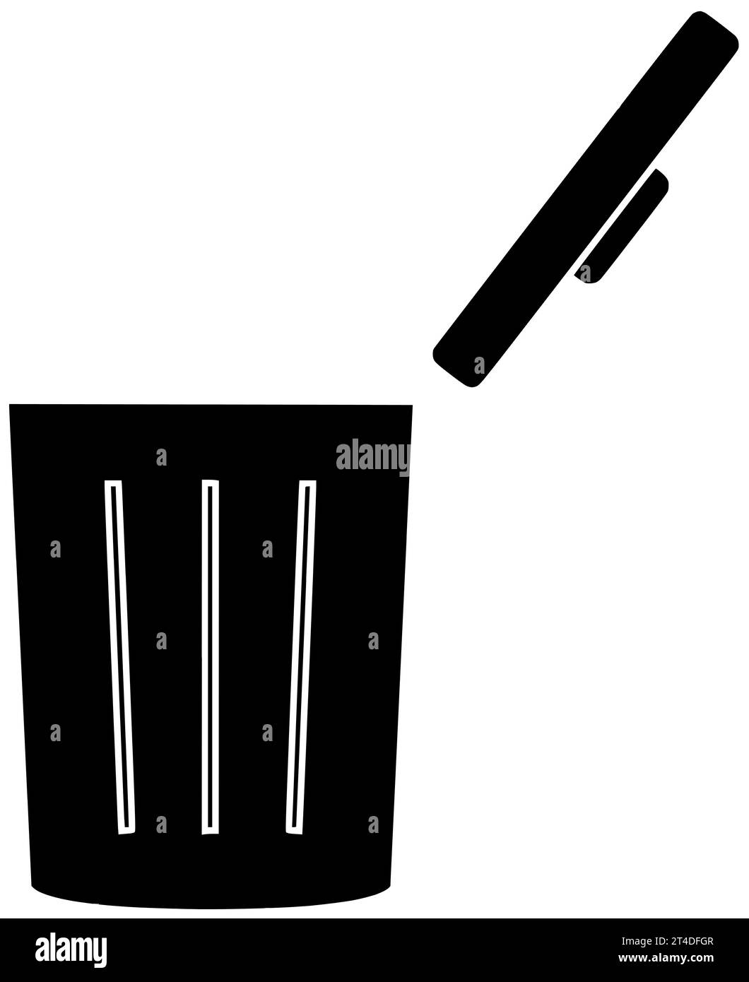 trash black garbage silhouette waste illustration rubbish icon plastic ...