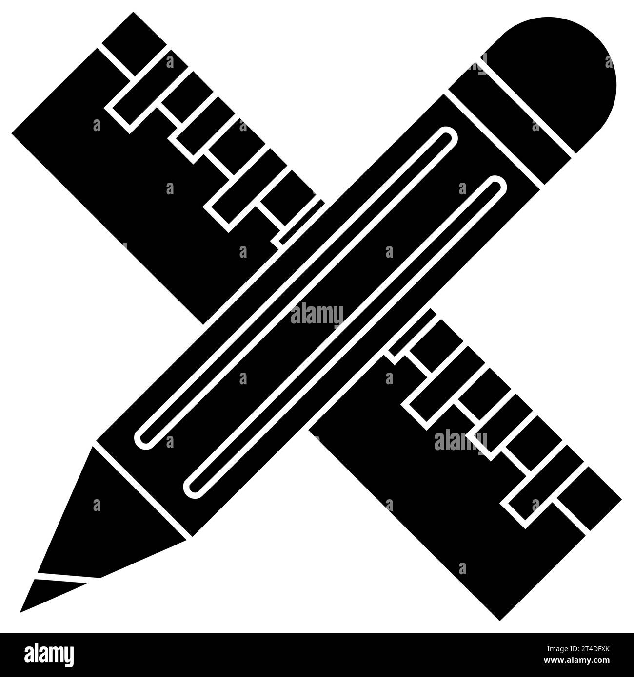 letter black pencil silhouette paper illustration education icon write ...