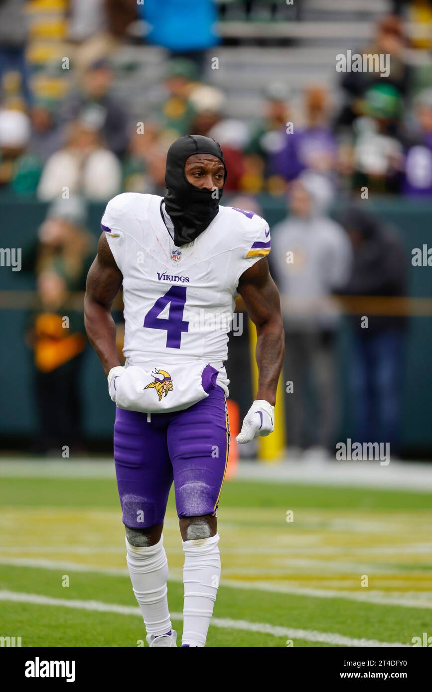 Minnesota Vikings wide receiver Brandon Powell (4) practices on the ...
