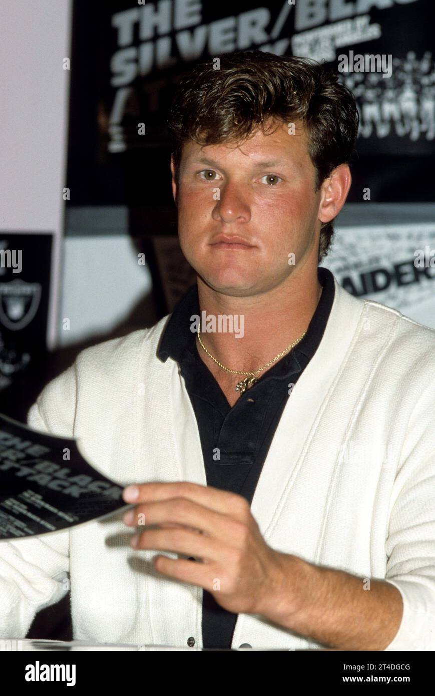 RUSTY HILGER ; b.1962, NFL American football player ; portrait ; circa ...