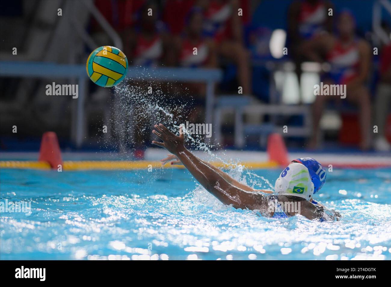 Santiago, Chile. 30th Oct, 2023. Jeniffer Pereira from Brazilian Water ...