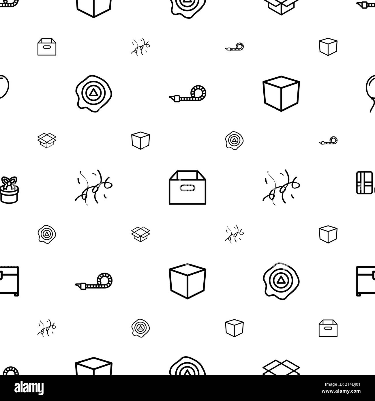 Surprise icons pattern seamless white background Vector Image Stock ...