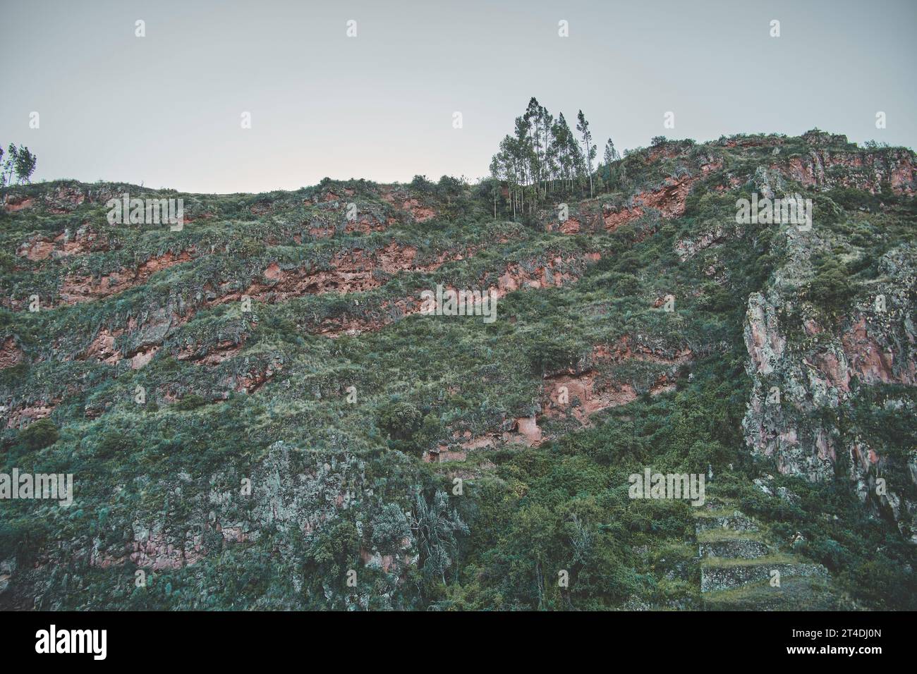 Ancient inca cemetery in the mountains Pisac Archaeological Complex in ...