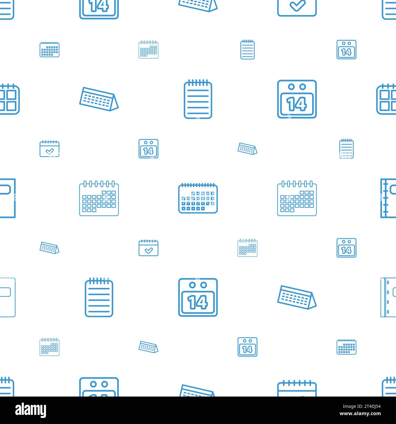 Organizer icons pattern seamless white background Vector Image Stock ...