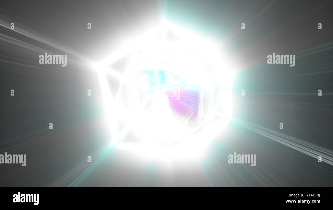 Shine 3d object. Computer generated 3d render Stock Photo - Alamy