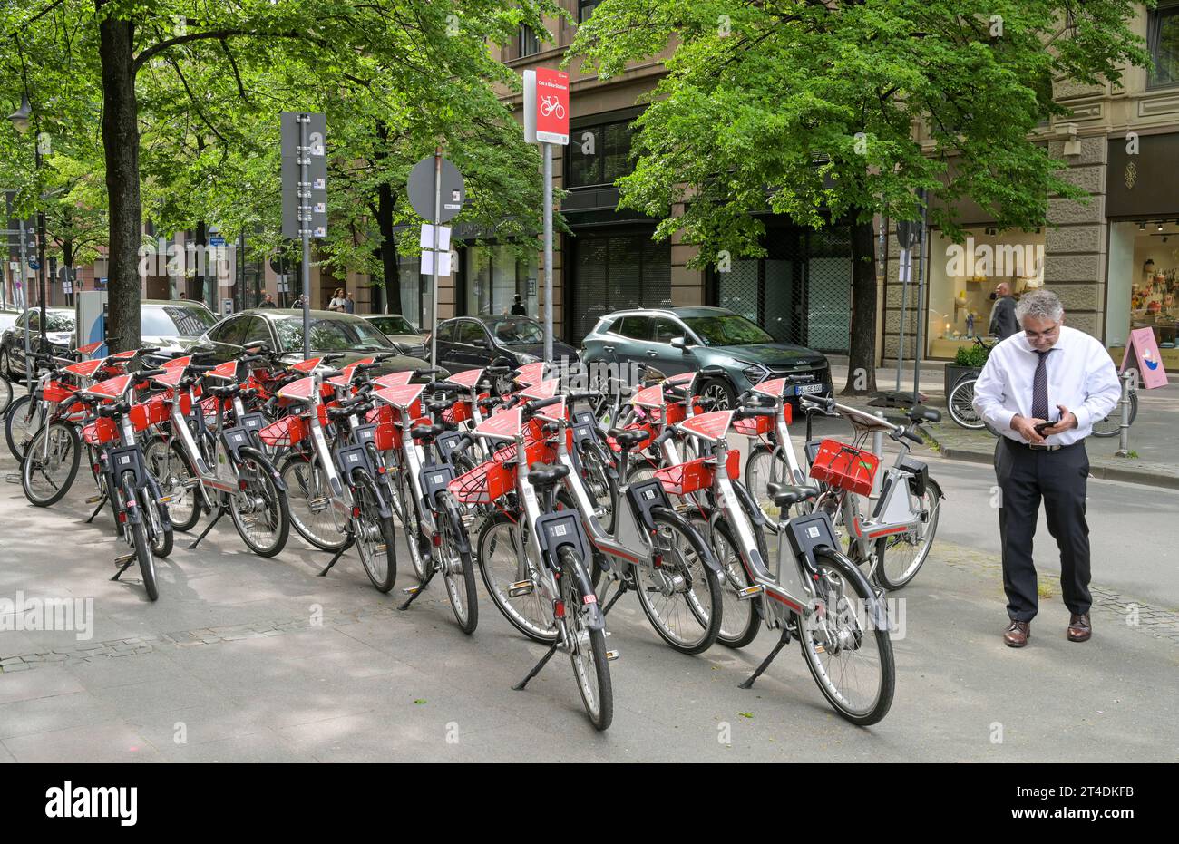 Call a bike Station der DB, Frankfurt, Hessen, Deutschland *** Call a bike Station of DB ...