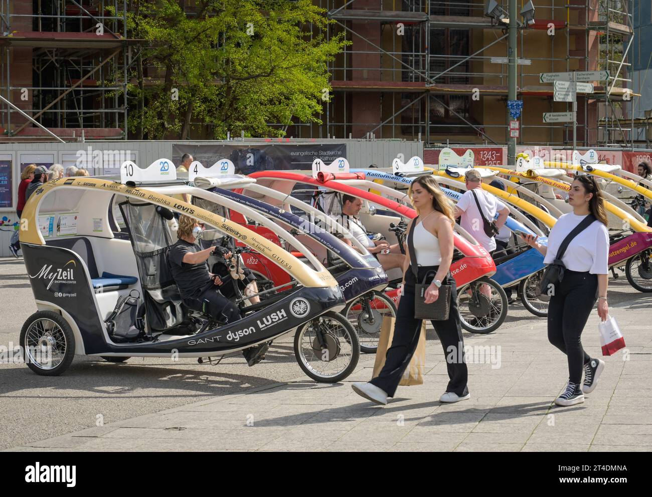 Rikschas, Dreiräder, Trikes, Hauptwache, Zeil, Frankfurt, Hessen ...