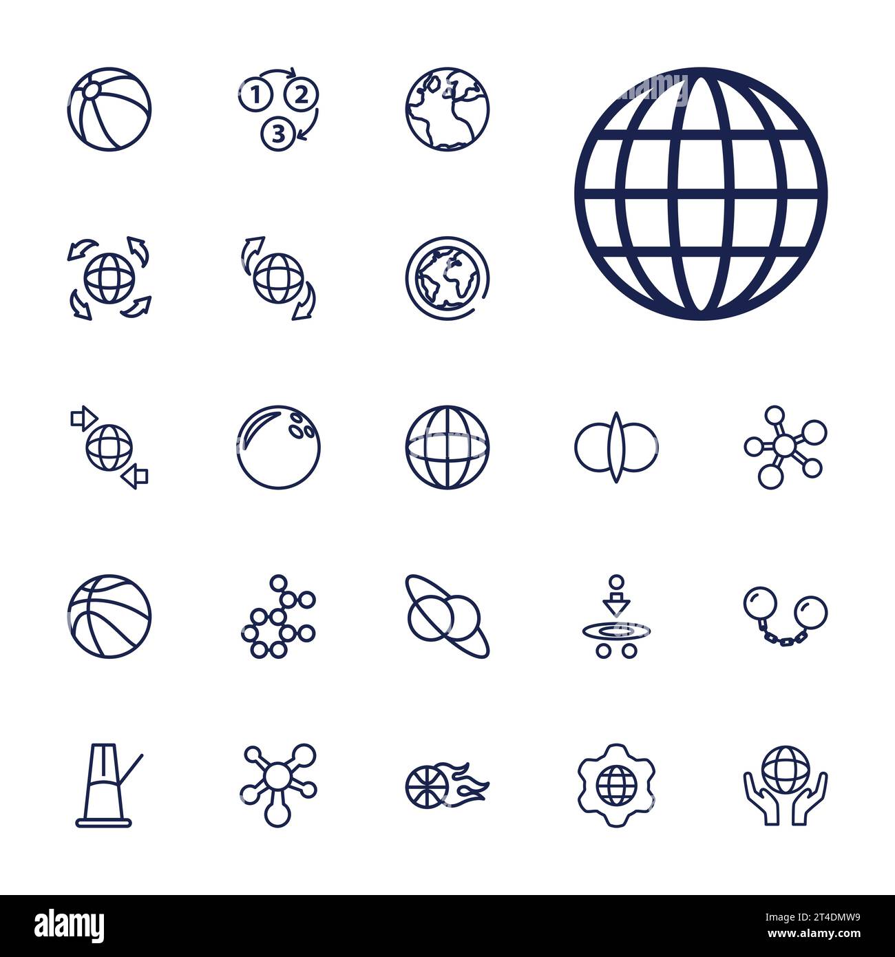 World globe beach ball Stock Vector Images - Alamy