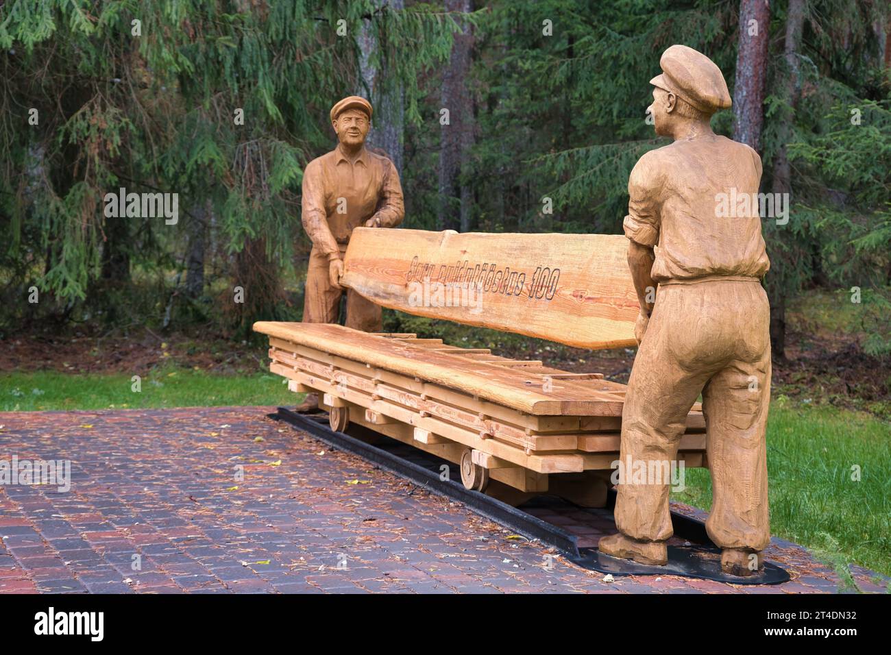 Valga, Estonia - October 22, 2023: Public bus waiting stops. Wooden ...