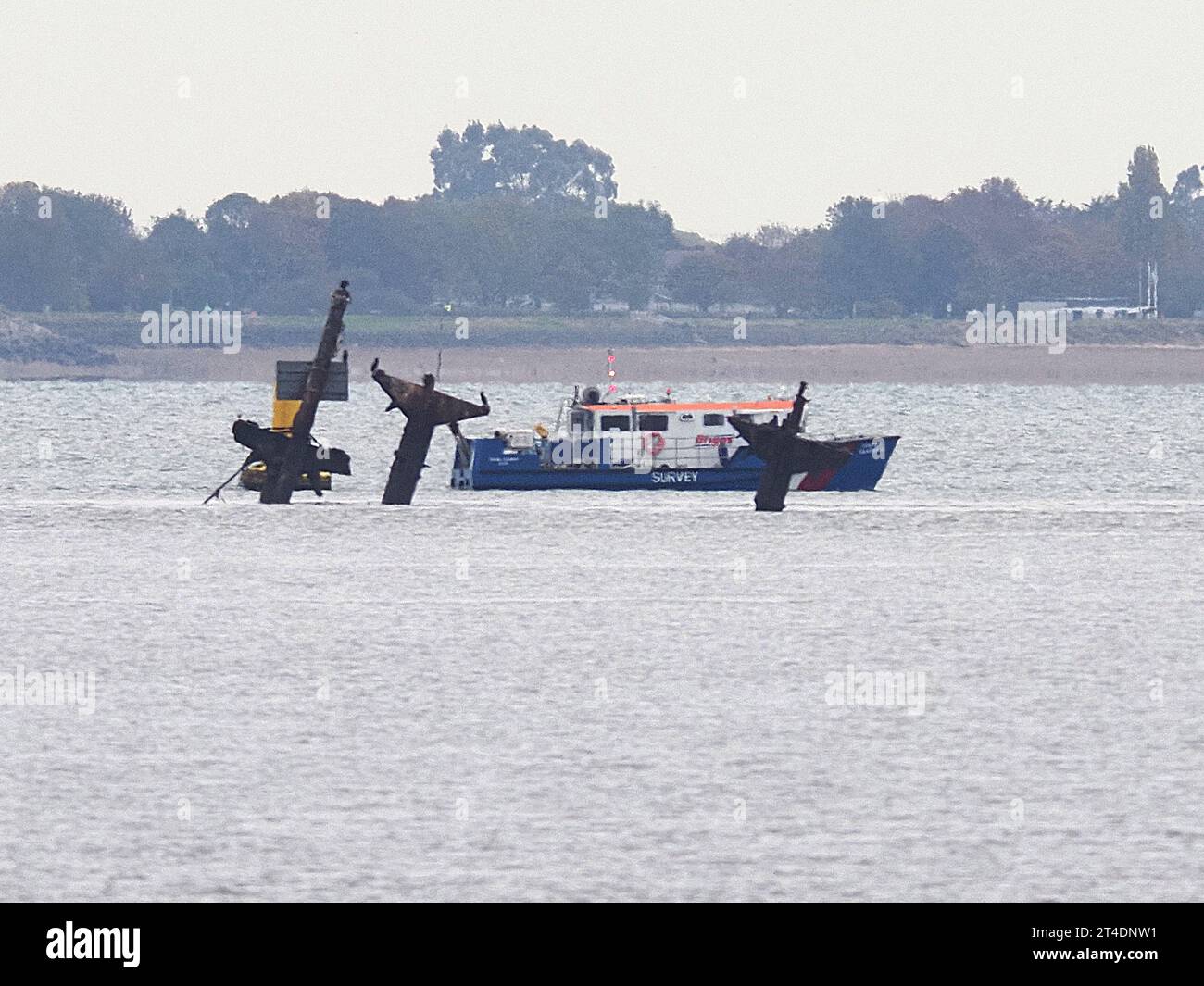 Sheerness, Kent, UK. 30th Oct, 2023. The third survey boat to be seen ...