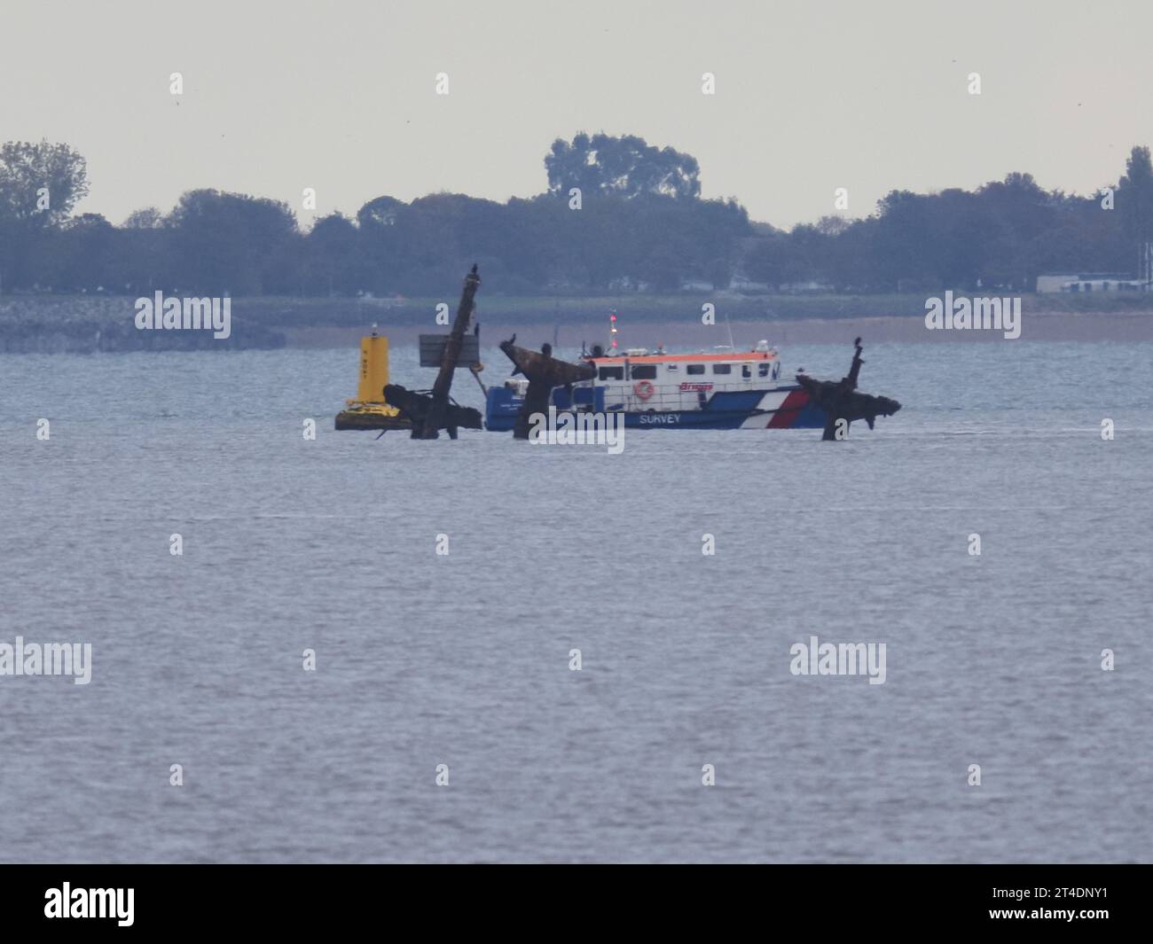 Sheerness, Kent, UK. 30th Oct, 2023. The third survey boat to be seen ...