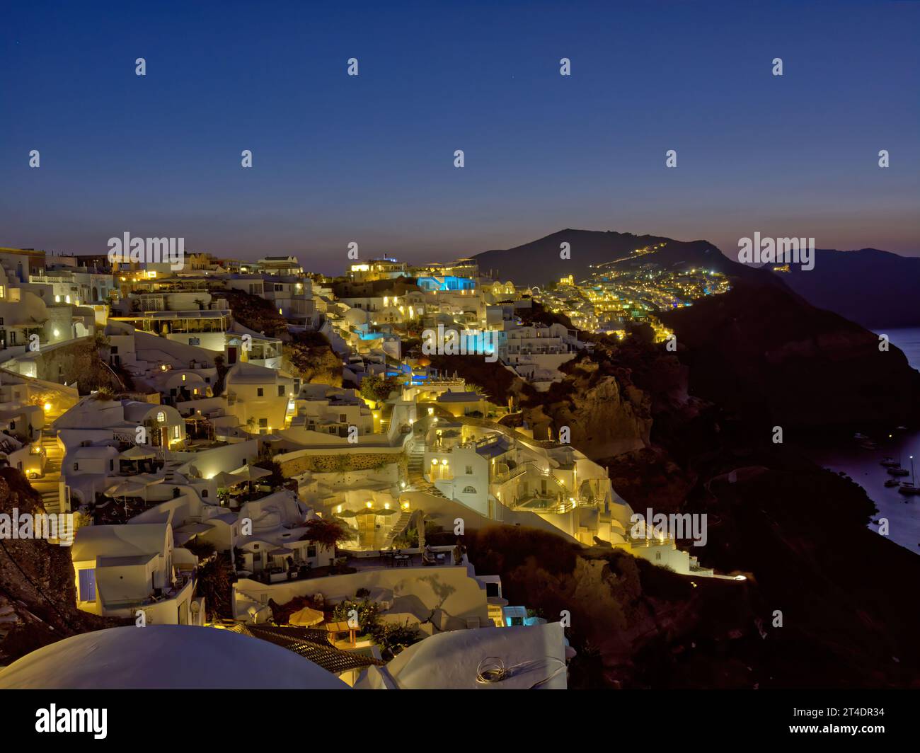 Santorini oia castle hi-res stock photography and images - Alamy